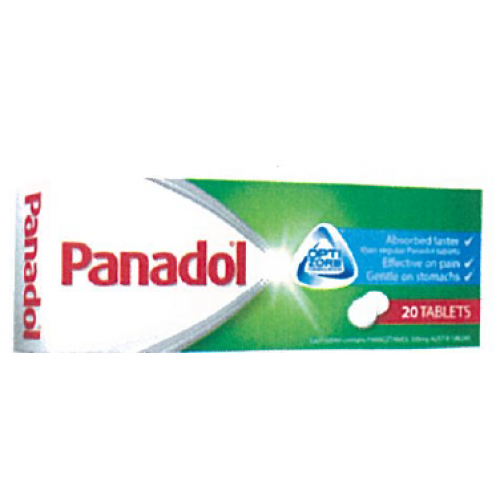Panadol Original 20 Tablet 12 Back